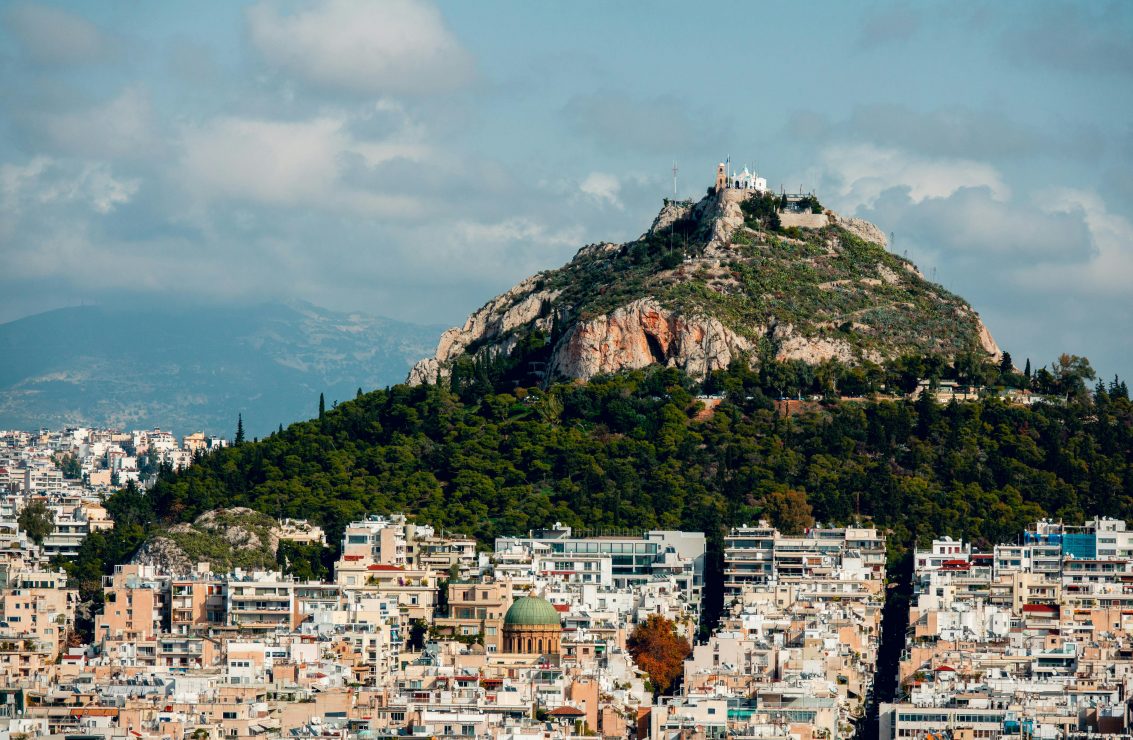 St. George Lycabettus hill - Panoramic view of Athens - Athens Airport Taxi